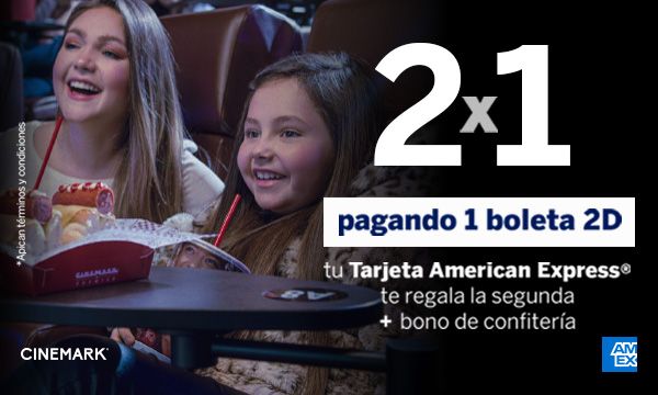 2X1 PAGANDO CON AMERICAN EXPRESS